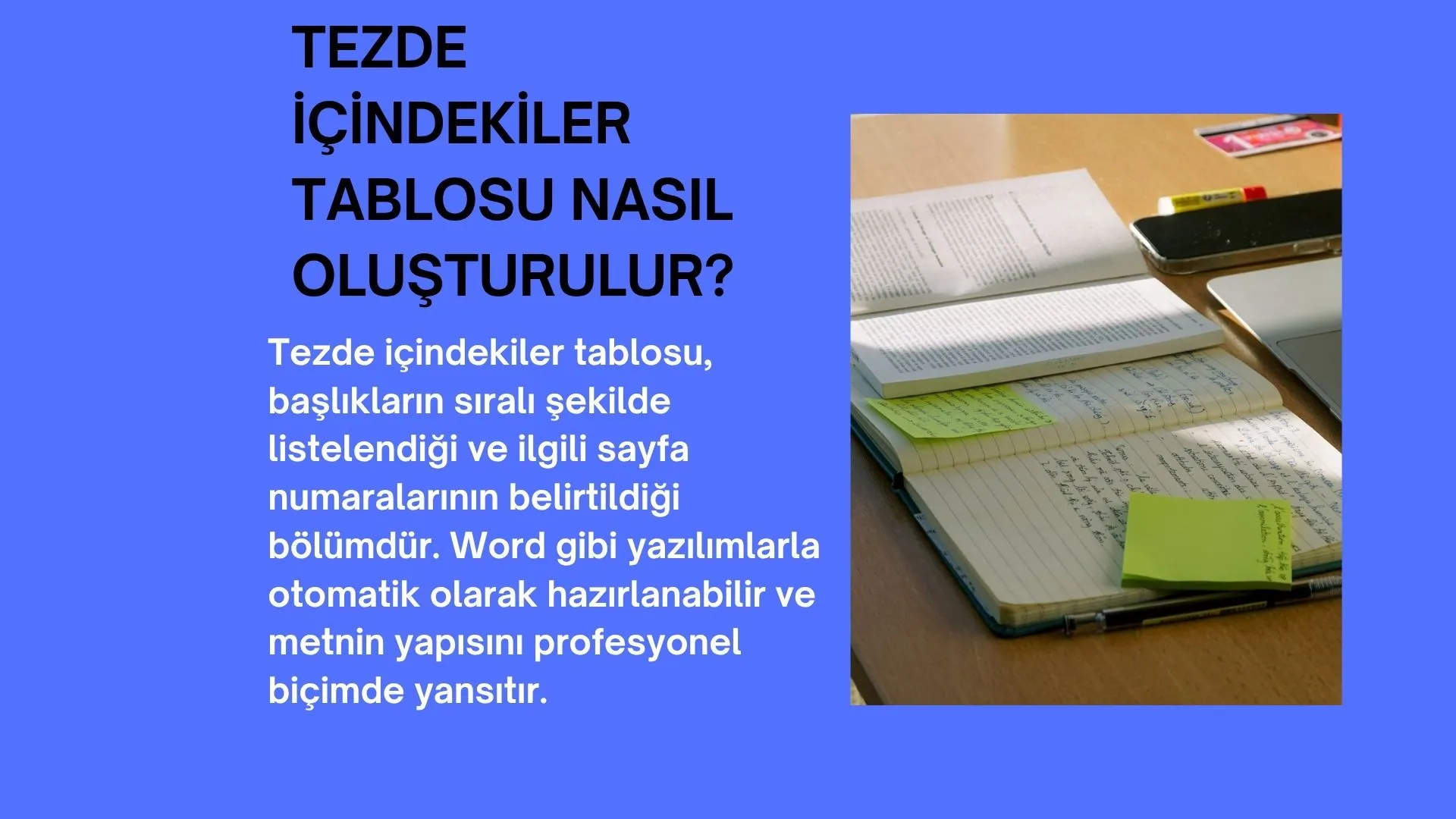 Tezde Içindekiler Tablosu Nasıl Oluşturulur? Otomatik Içindekiler ...